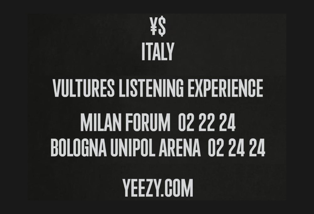 YE E TY DOLLA $IGN IN ITALIA PER CELEBRARE “VULTURES VOLUME 1” - Radio 105