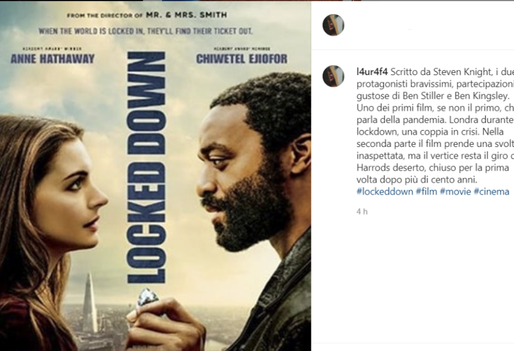 Locked down è il primo film girato in pandemia che racconta il lockdown ...