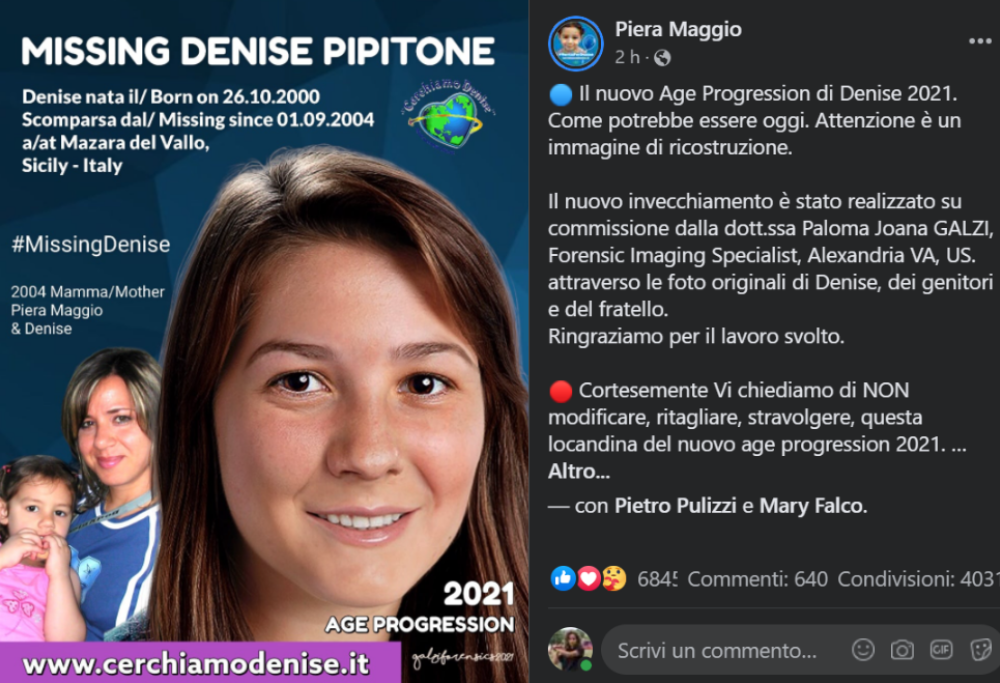 Come sarebbe Denise Pipitone oggi? - Radio 105