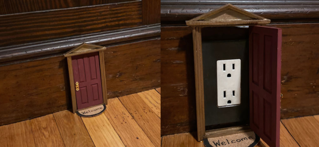 Questa donna utilizza le porte delle case delle bambole per coprire le ...